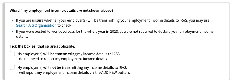 IRAS | e-Filing your Income Tax Return