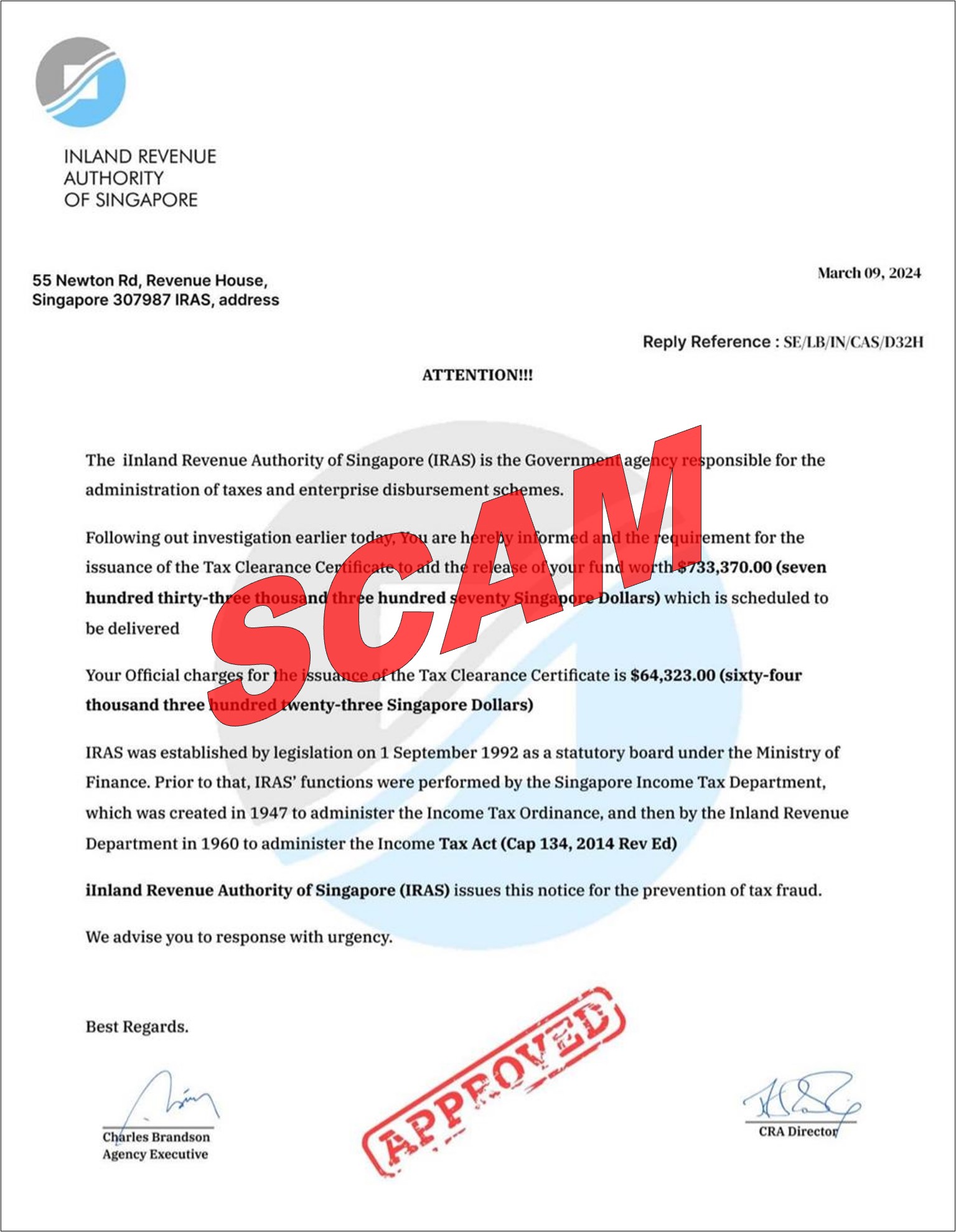Tax Filing and Payment Scam